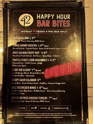 Menu at Tap 42 Craft Kitchen & Bar - Kendall, Miami
