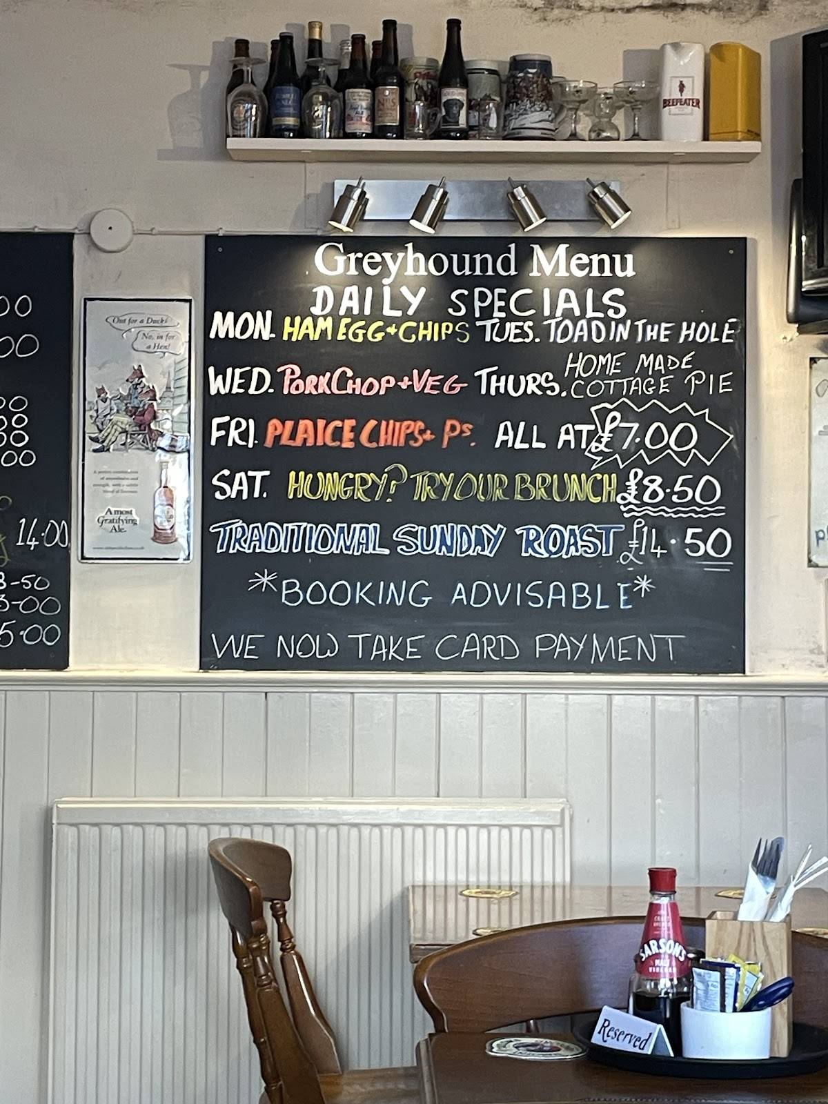 Menu at The Greyhound pub & bar, Ixworth