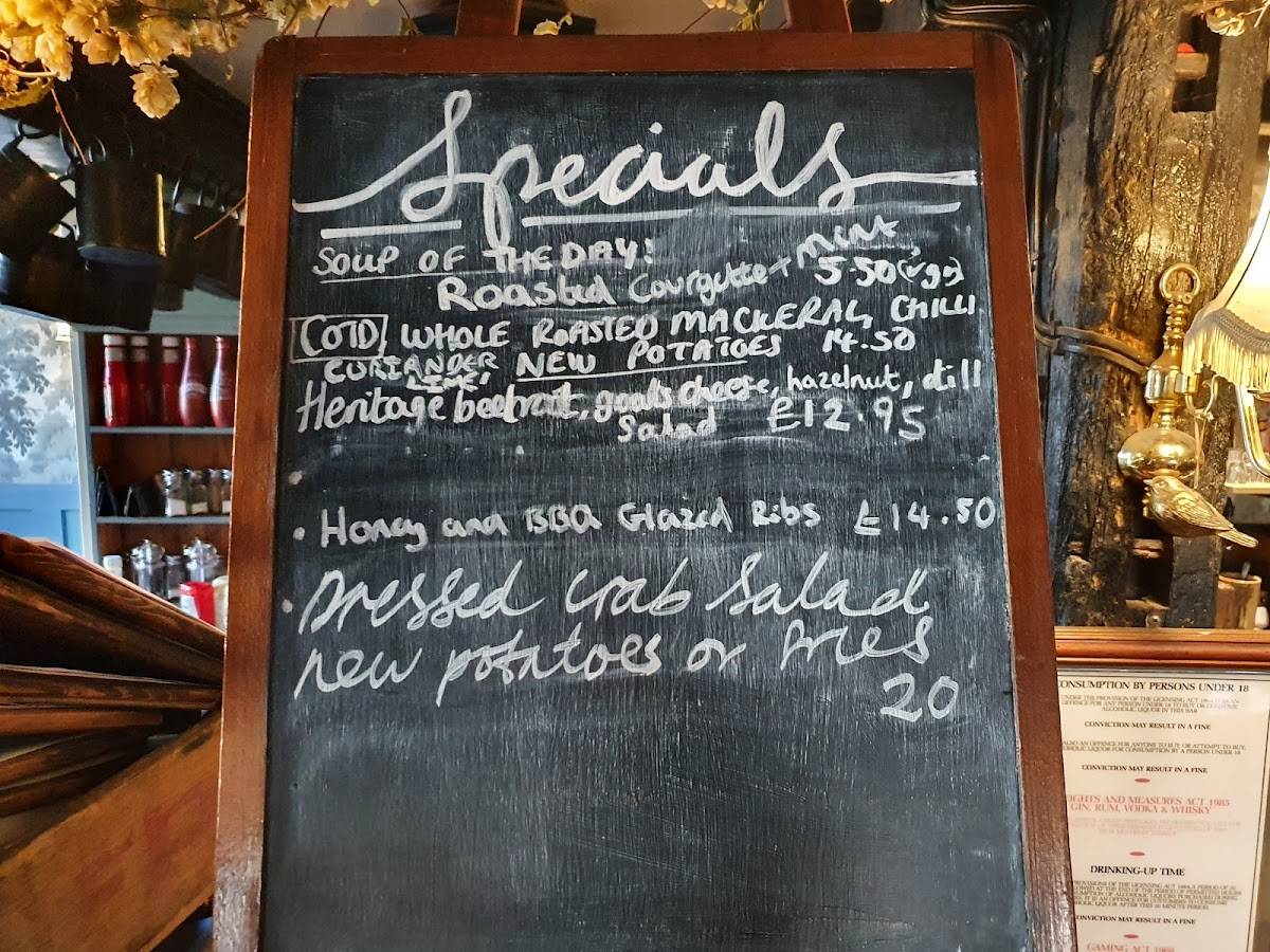 Menu at The Gun Inn Findon pub & bar, Worthing