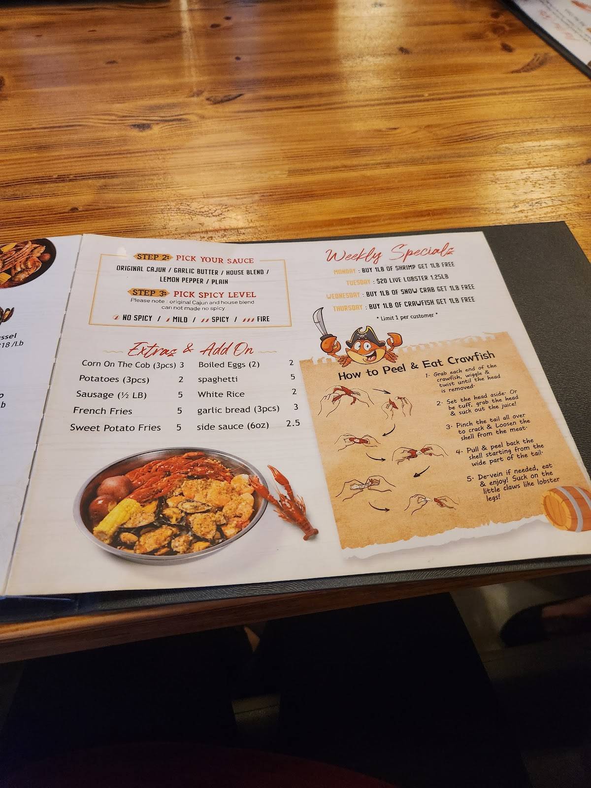 Menu at The Monster All You Can Eat Seafood & Bar, Holtsville