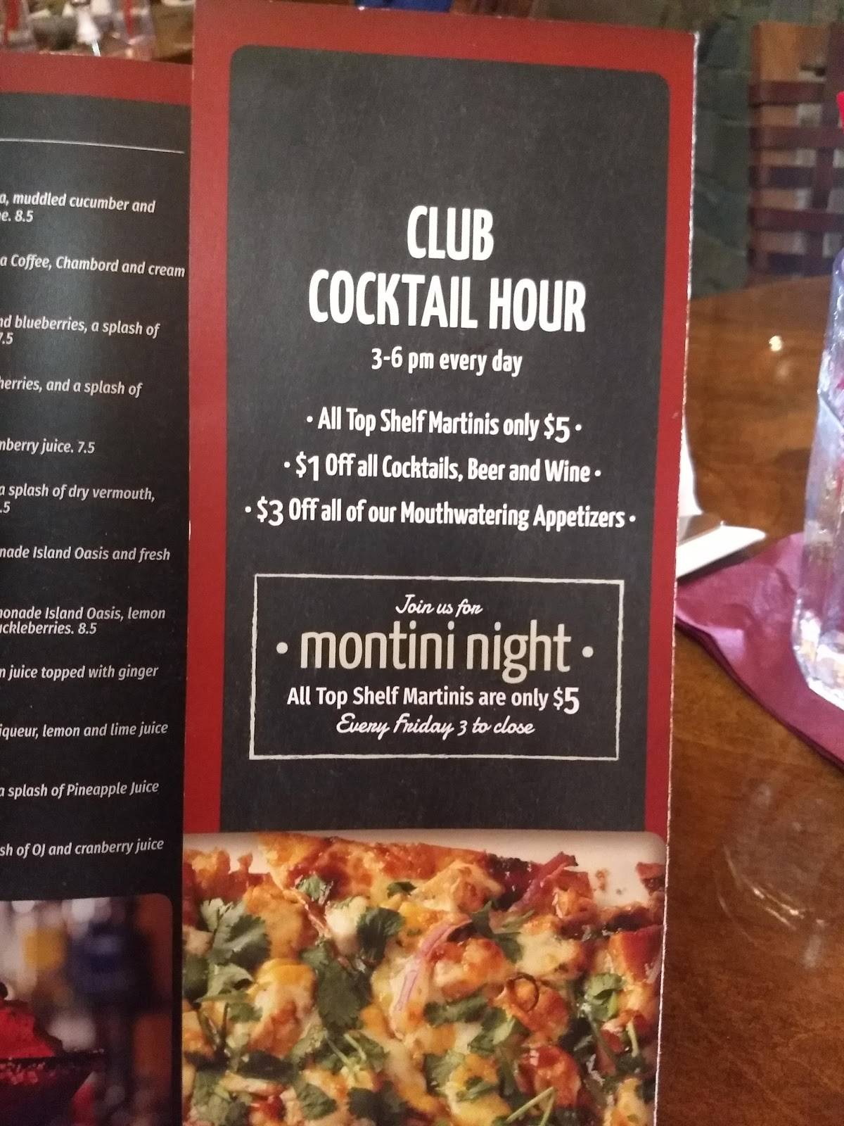 Menu at The Montana Club Restaurant, Kalispell, S Main St