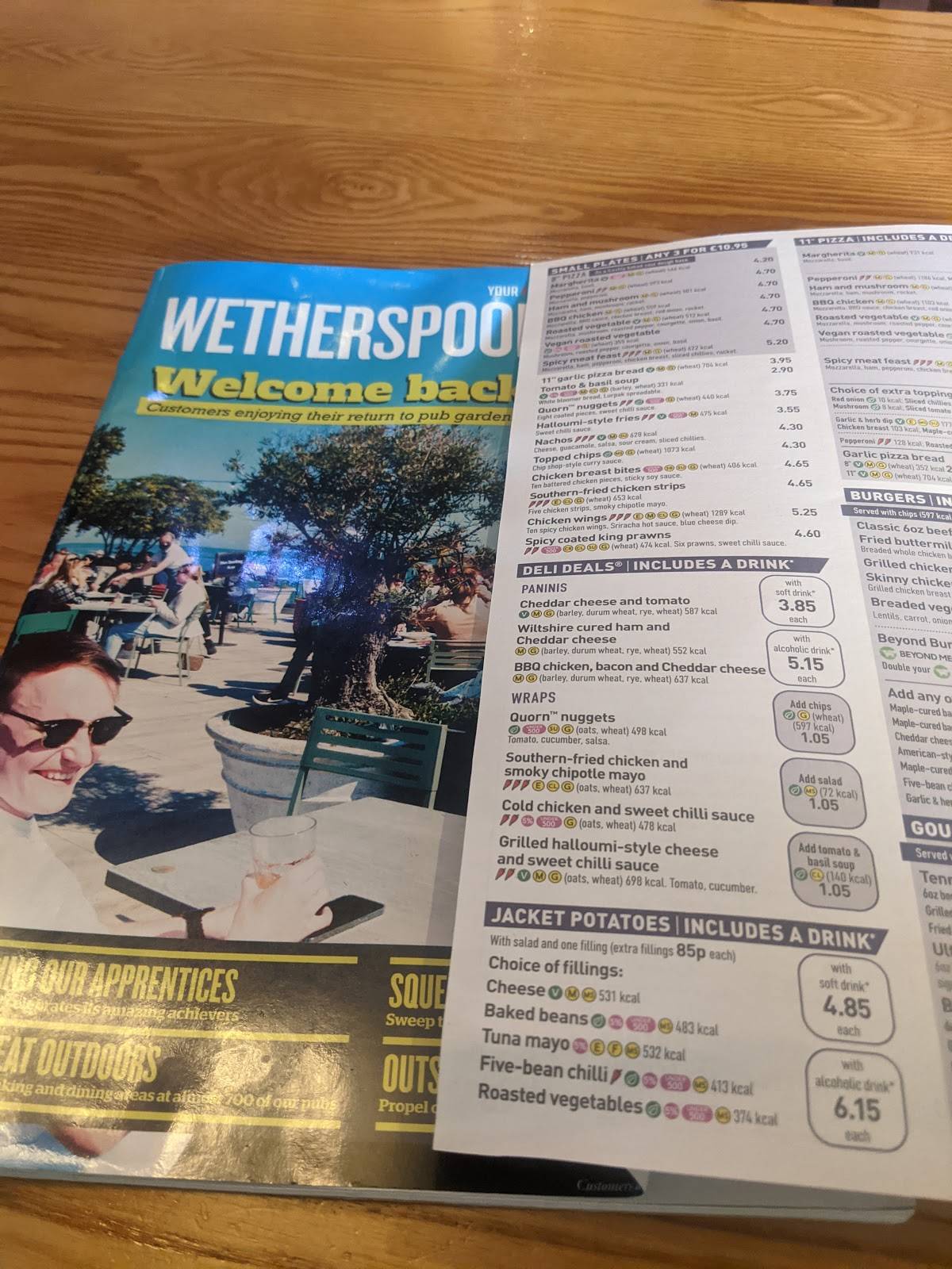 Menu at The William Dampier - JD Wetherspoon pub & bar, Yeovil