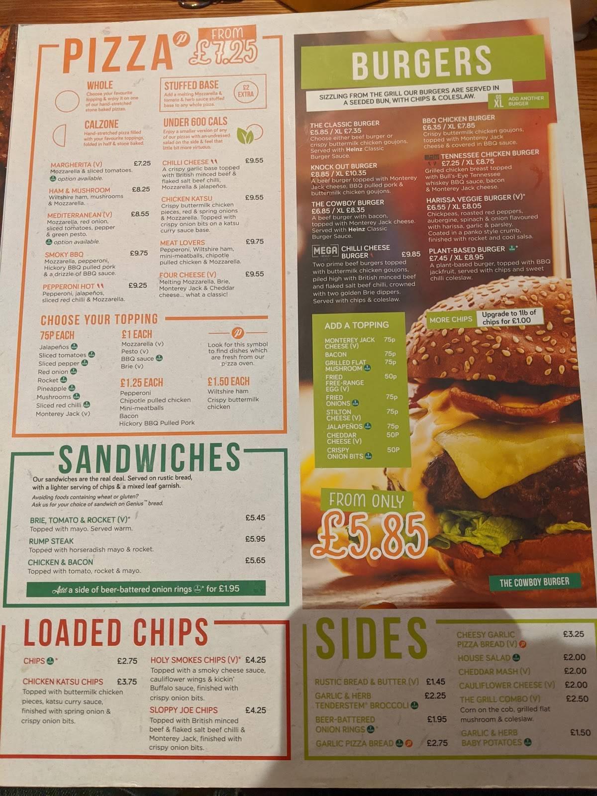 Menu at Yorkshire Rose pub & bar, Huddersfield