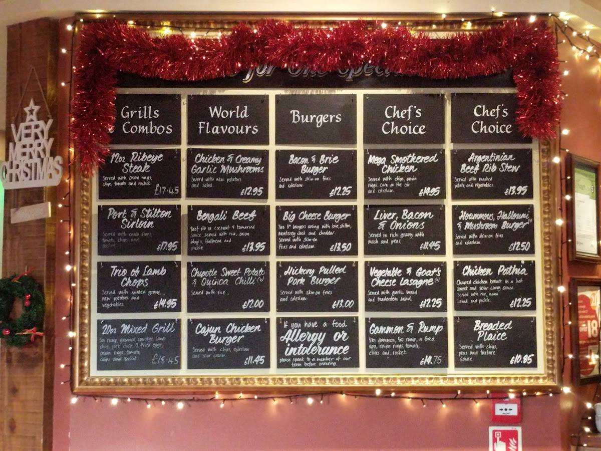 Menu at Yorkshire Rose pub & bar, Huddersfield