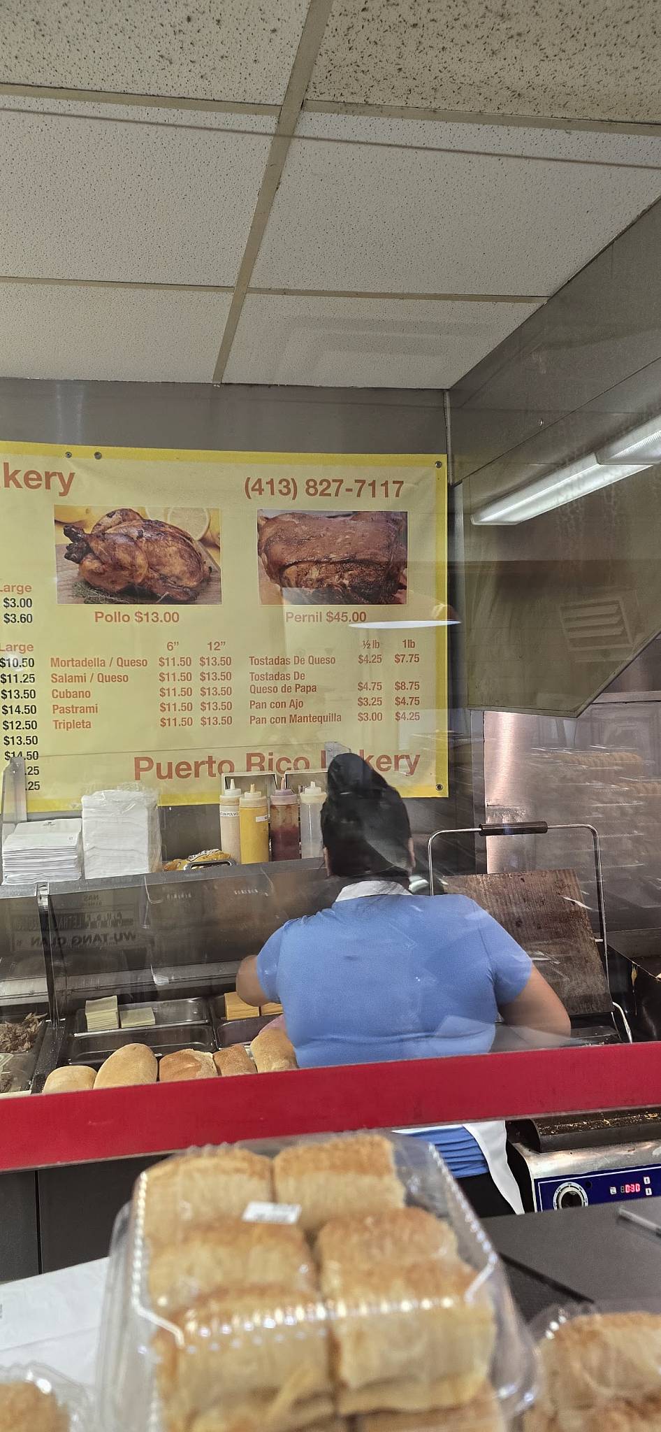 Carta de Puerto Rico Bakery, Springfield, Main St