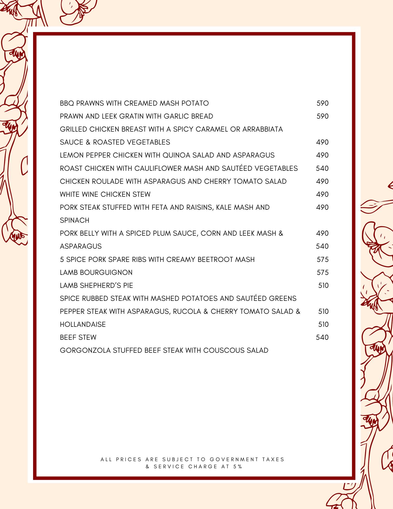 Menu at The Flour Works, Pune, No 18