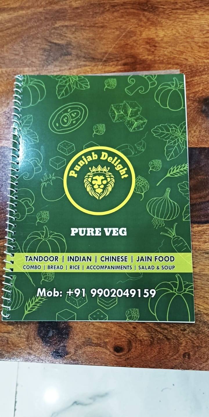 Menu at Punjab Delight, Bengaluru