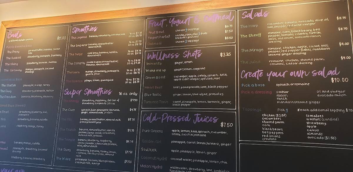 Menu at Purple Banana pub & bar, Syracuse