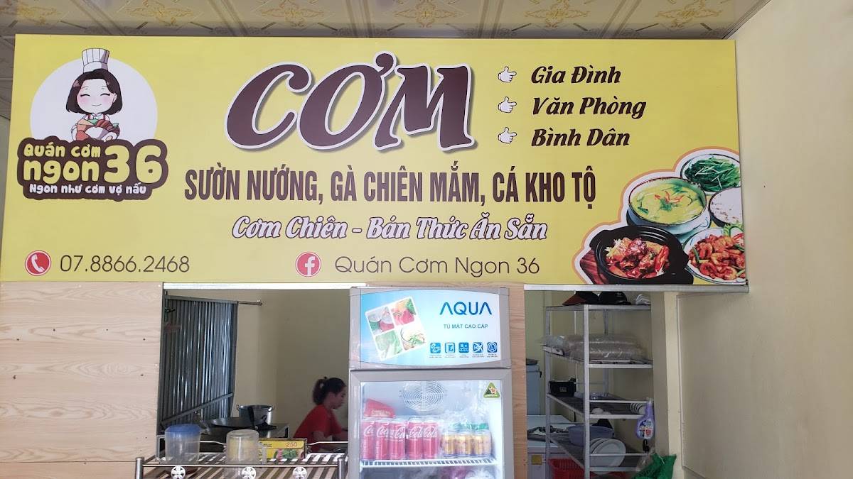 Menu at Quán Cơm Ngon 36 restaurant, Đồng Hới