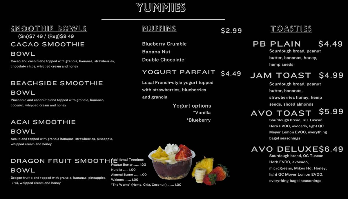 Menu at Queen City & Co. restaurant, Muskogee