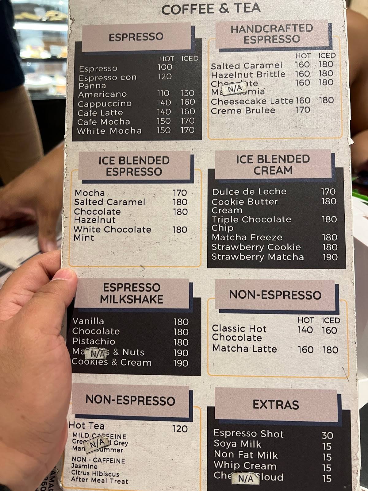 Menu at High Grounds Café cafe, Quezon City