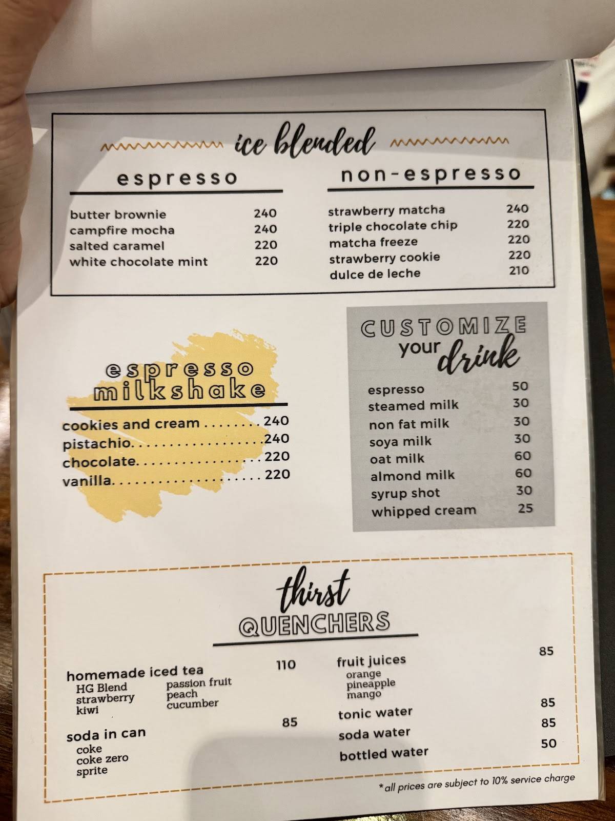 Menu at High Grounds Café cafe, Quezon City