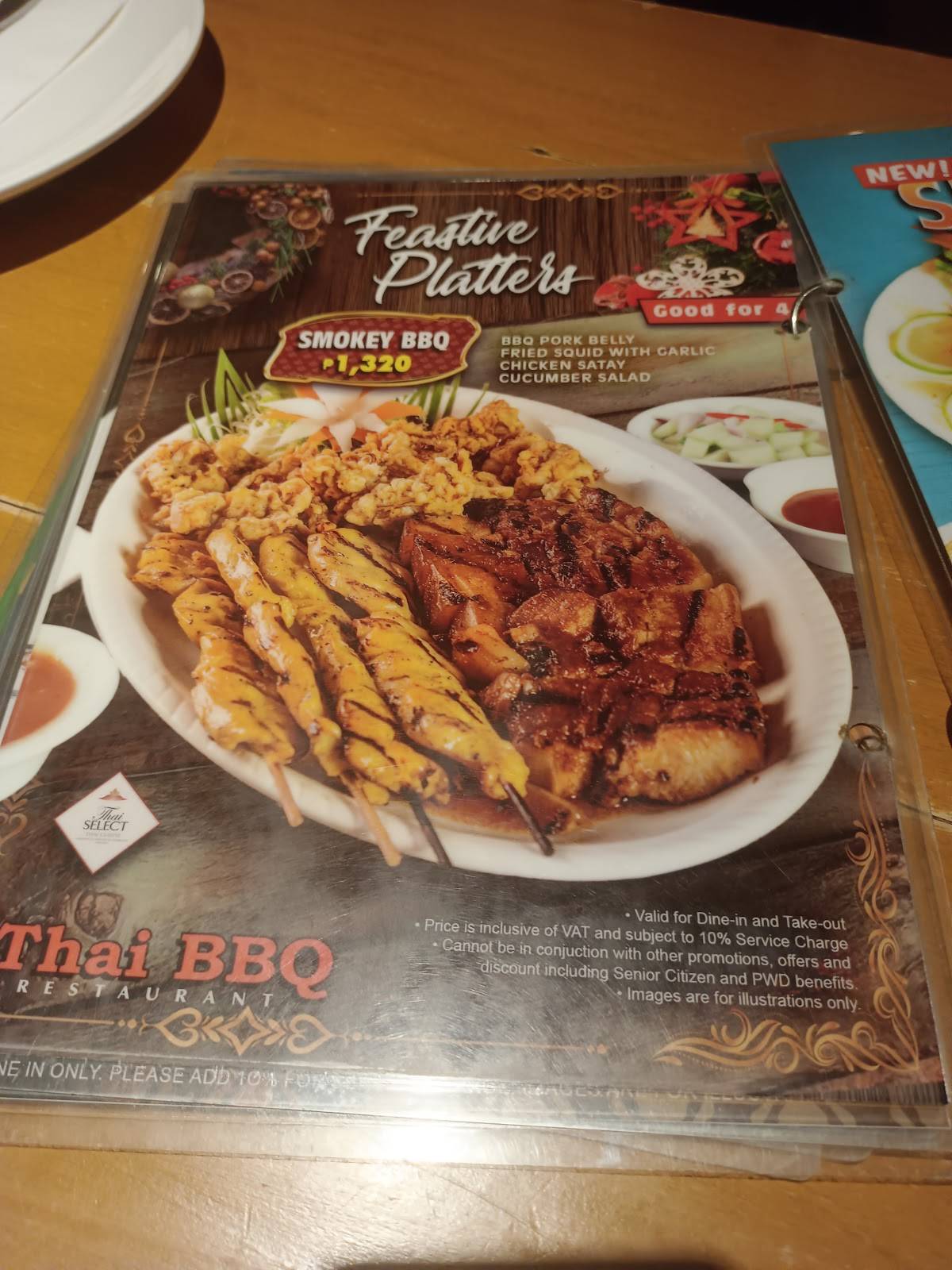 Menu at Thai BBQ Original Restaurant, Quezon City, Unit# R1 - L2 - 015 ...