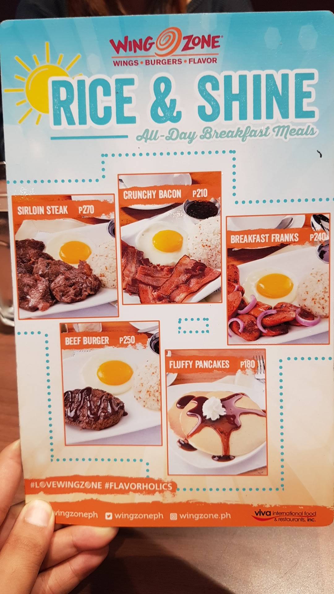 Menu at Wing Zone - Araneta Coliseum fast food, Quezon City