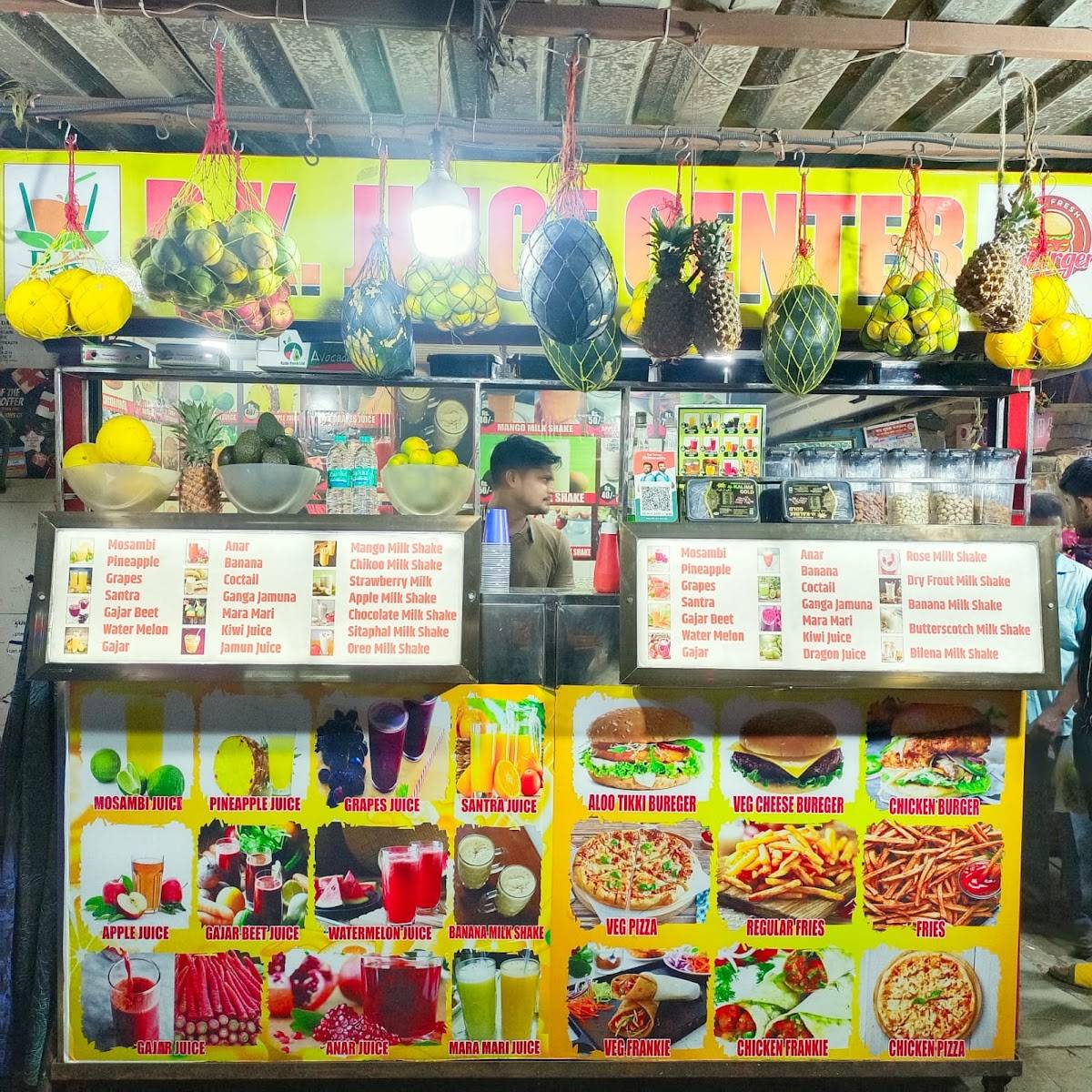 Menu at R.K. Juice Centre, Mumbai