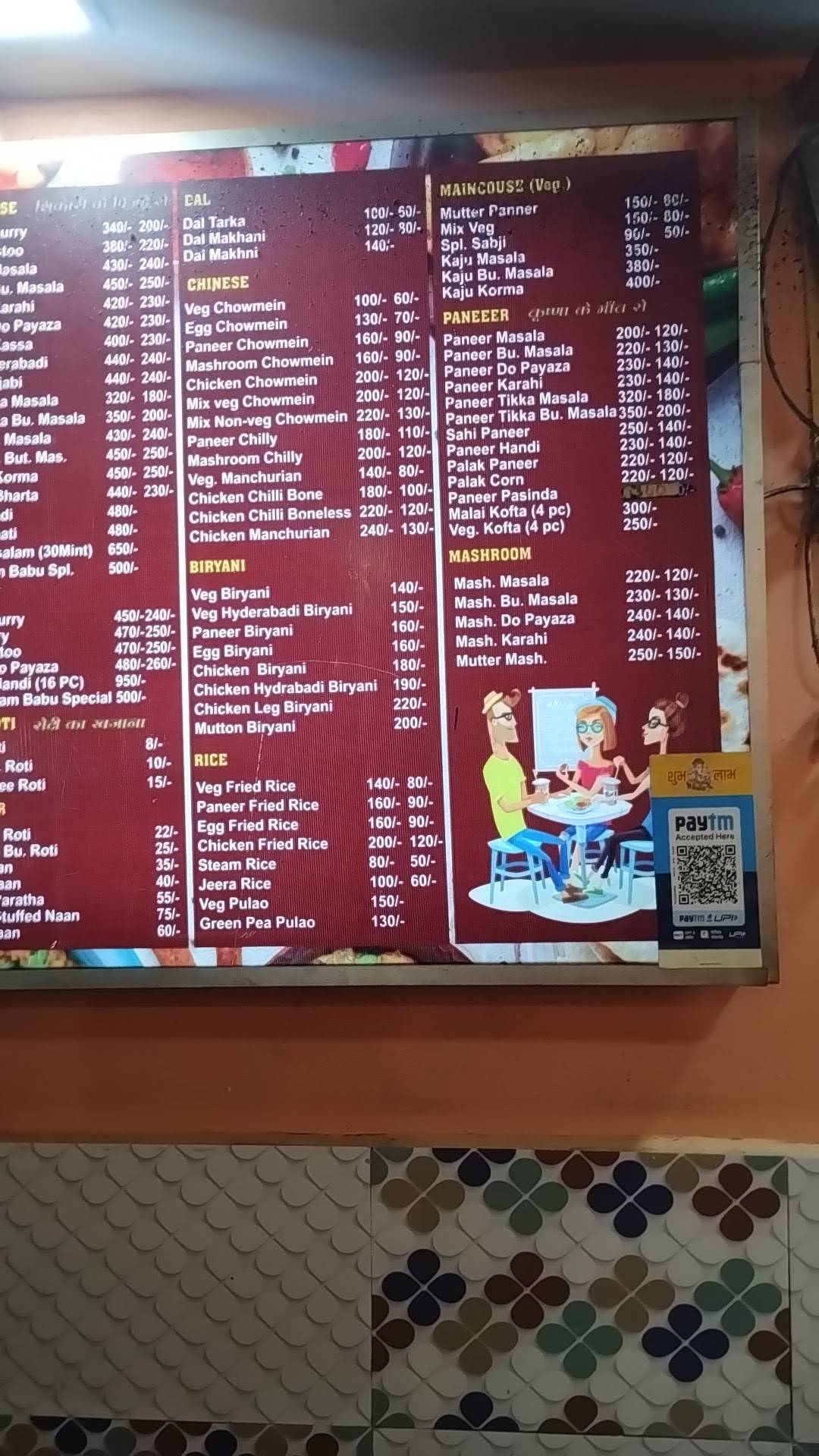 Menu at RAM BABU HOTEL & RESTAURANT, Patna