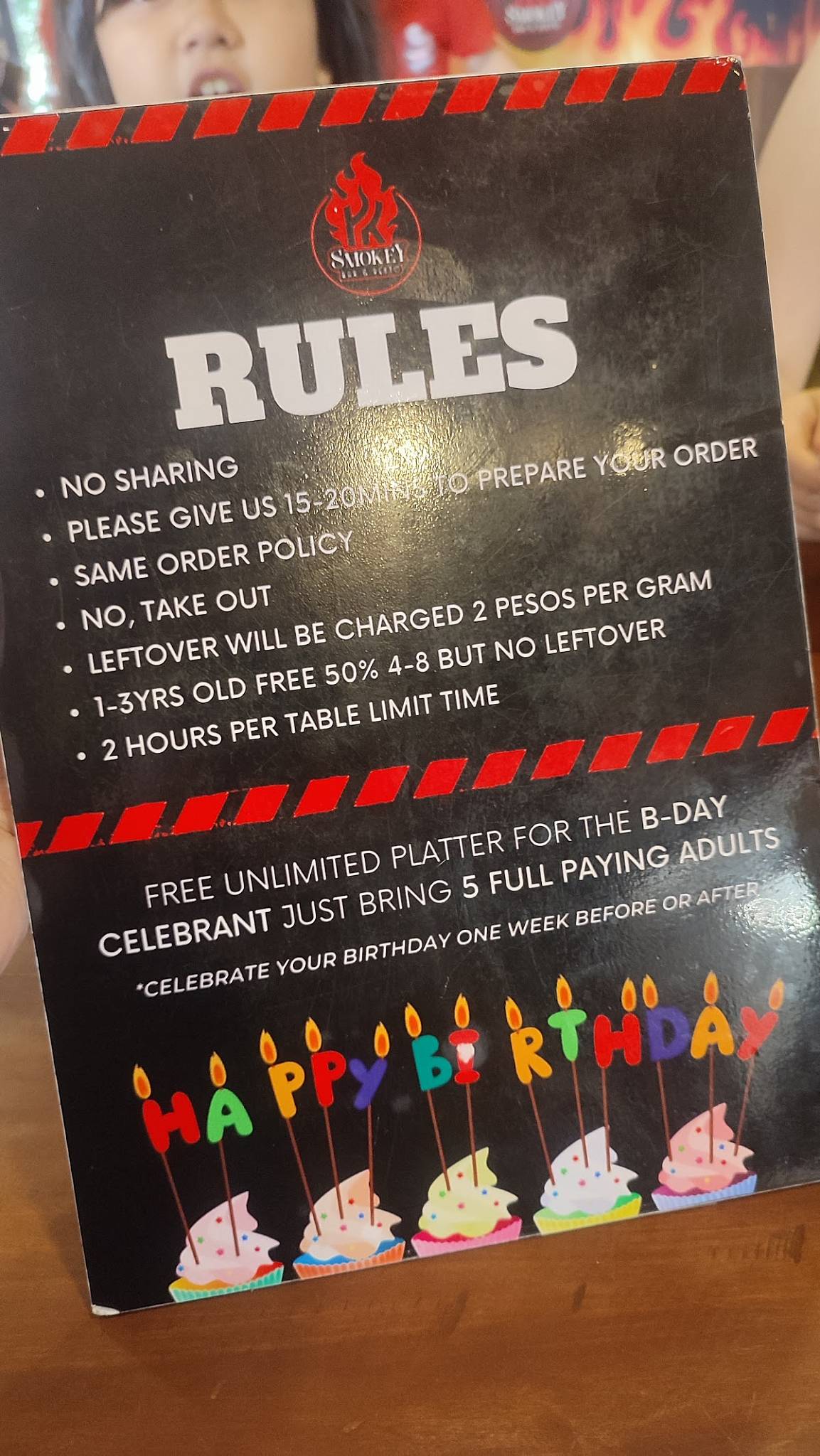 Menu at RK SMOKEY BAR & RESTO, Angeles