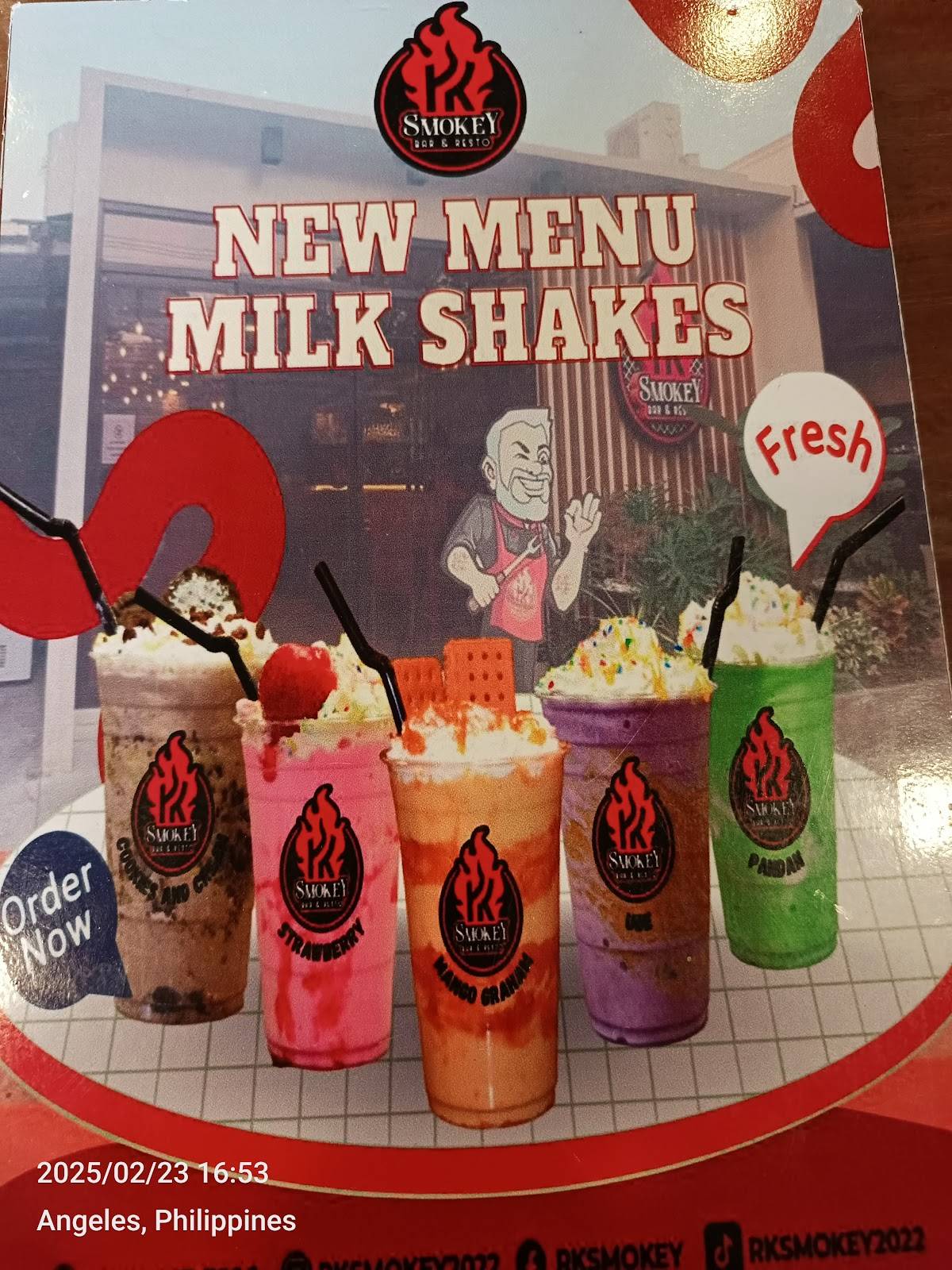 Menu at RK SMOKEY BAR & RESTO, Angeles