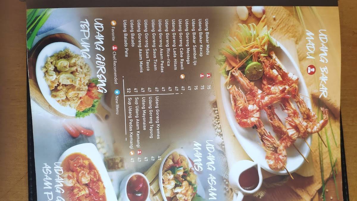 Menu at RM. Karimata Taman Mini restaurant, East Jakarta