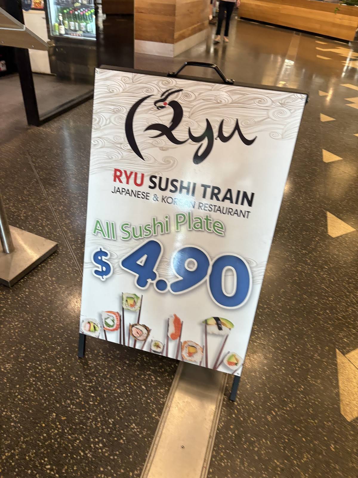 Menu at RYU restaurant, Joondalup