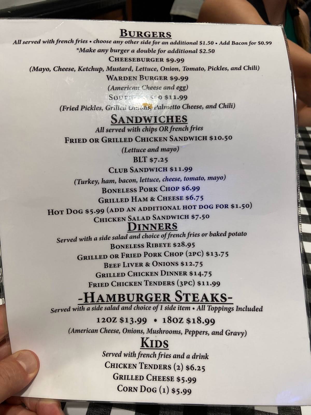Menu at Raceway Grill pub & bar, Darlington