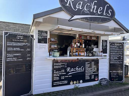 Menu at Rachel's cafe, West Bay