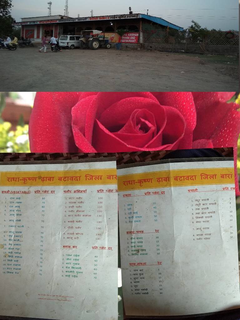 Menu at Radha Krishna Dhaba and Restaurant, India