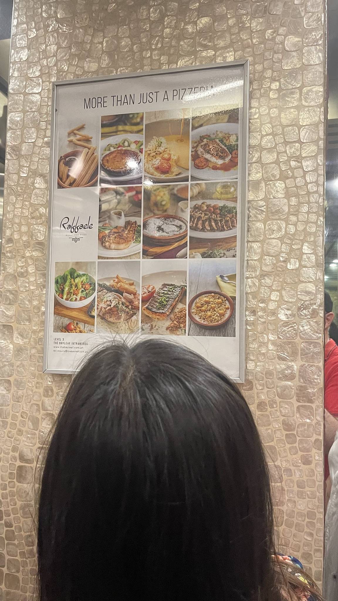Menu at Raffaele Woodfired Pizza, The Bayleaf Hotel restaurant, Manila ...