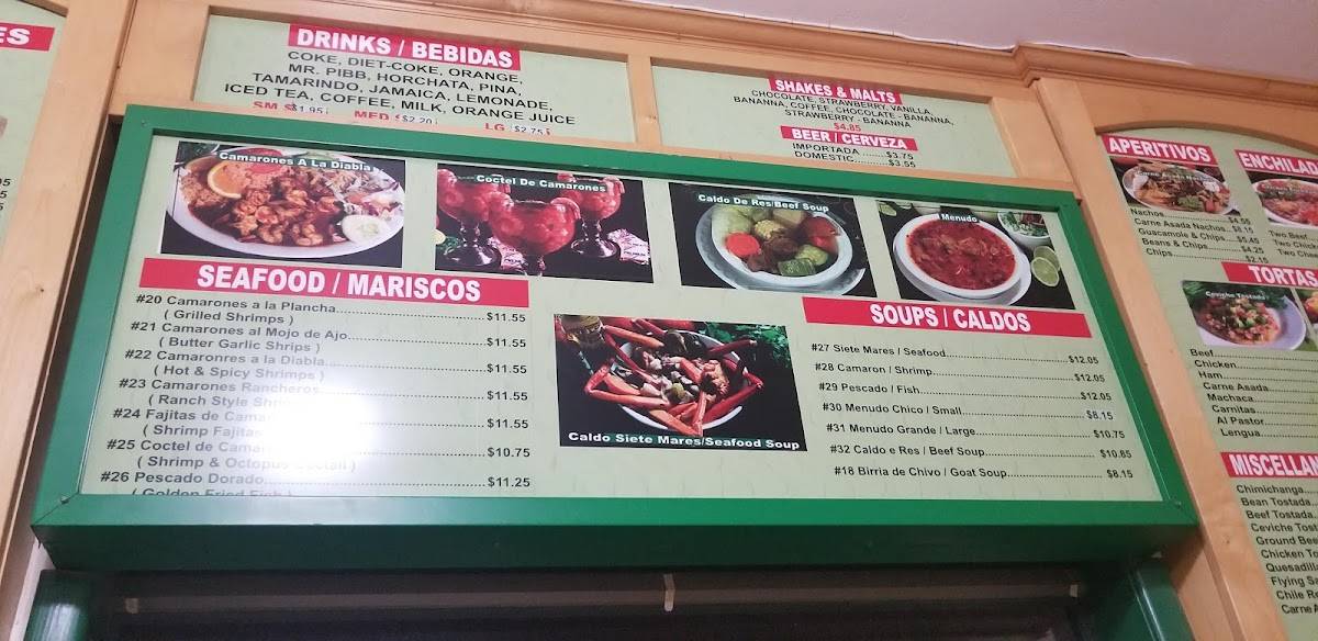 Menu at Mi Ranchito Taco Shop restaurant, Ramona, Main St