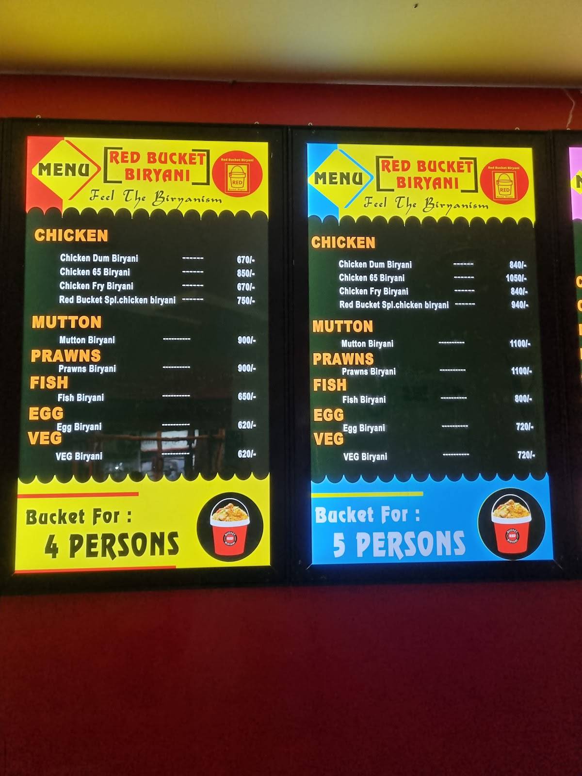 Menu at Red Bucket Biryani Proddatur, Proddatur