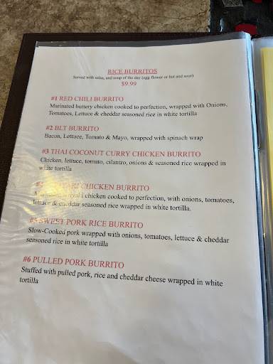 Menu at Red Hot Roasters restaurant, Pocatello, 737 E Clark St