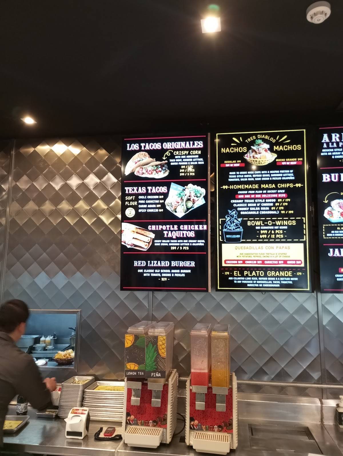 Menu at Red Lizard restaurant, Cebu City, Ayala Center Cebu