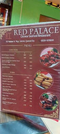 Carta de Red Palace Seafood Restaurant@Quezon City, Ciudad Quezon, 132 ...