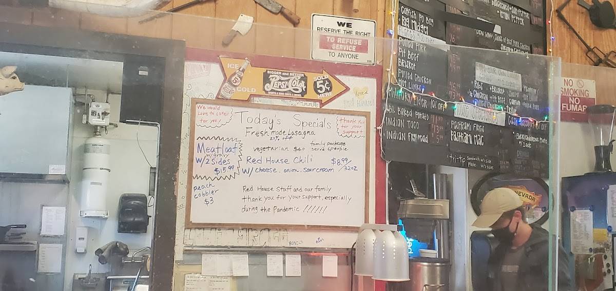 Menu at Red House BBQ, Tehachapi, 426 E Tehachapi Blvd