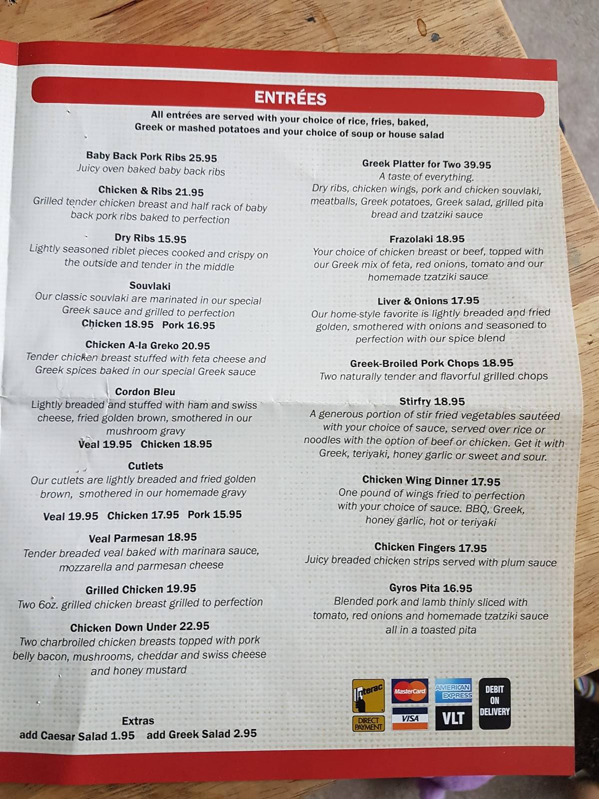 Menu at Regent Family Restaurant & Neighbourhood Pub, Regina, Sherwood Dr