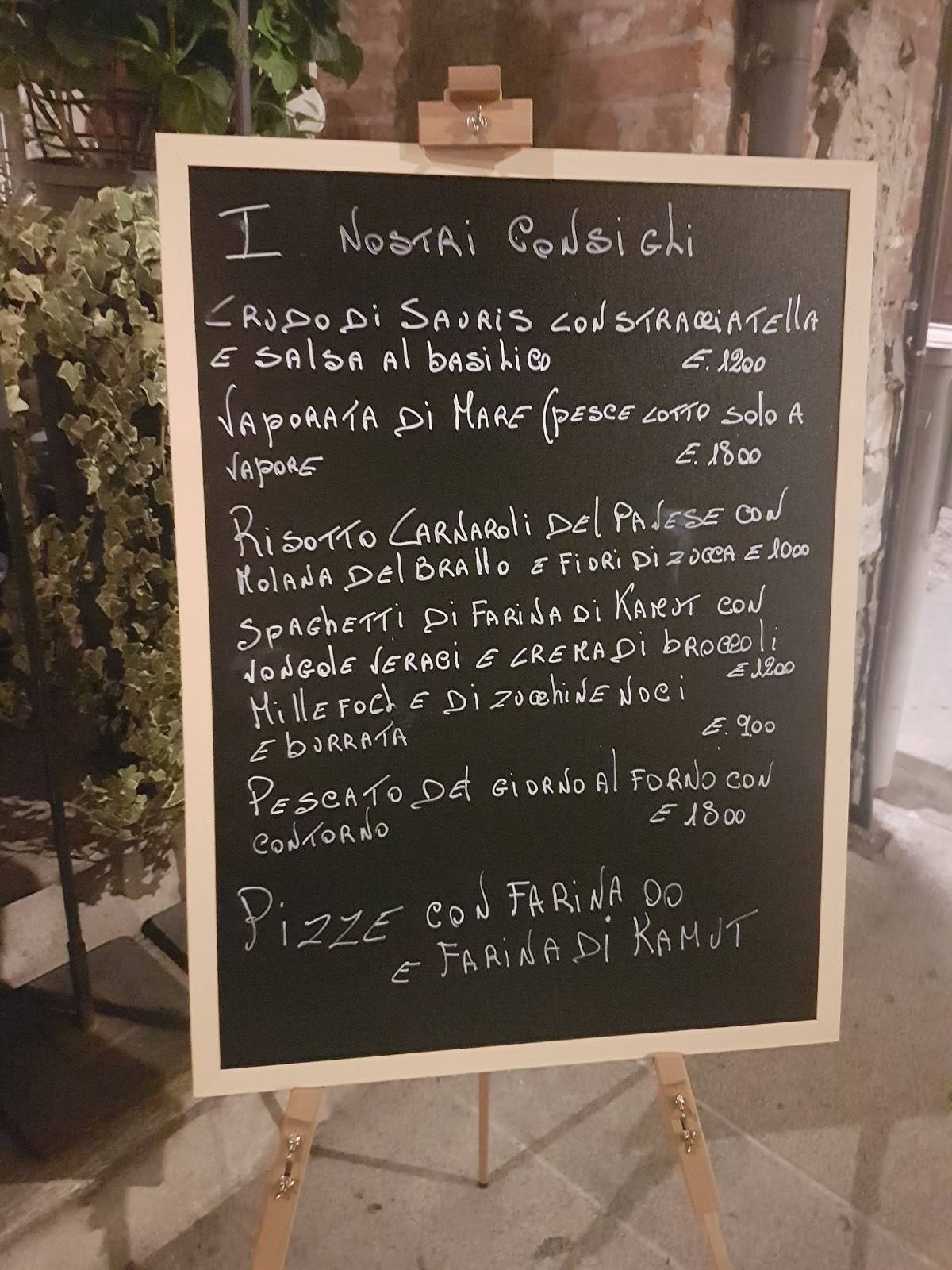 Menu da Pizzeria Regisole Hostaria, Pavia