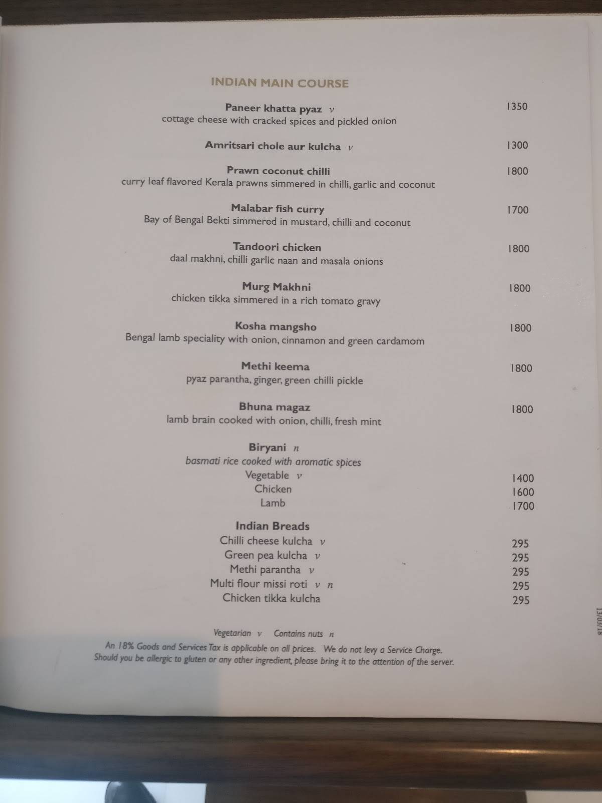 Menu at 360°, New Delhi