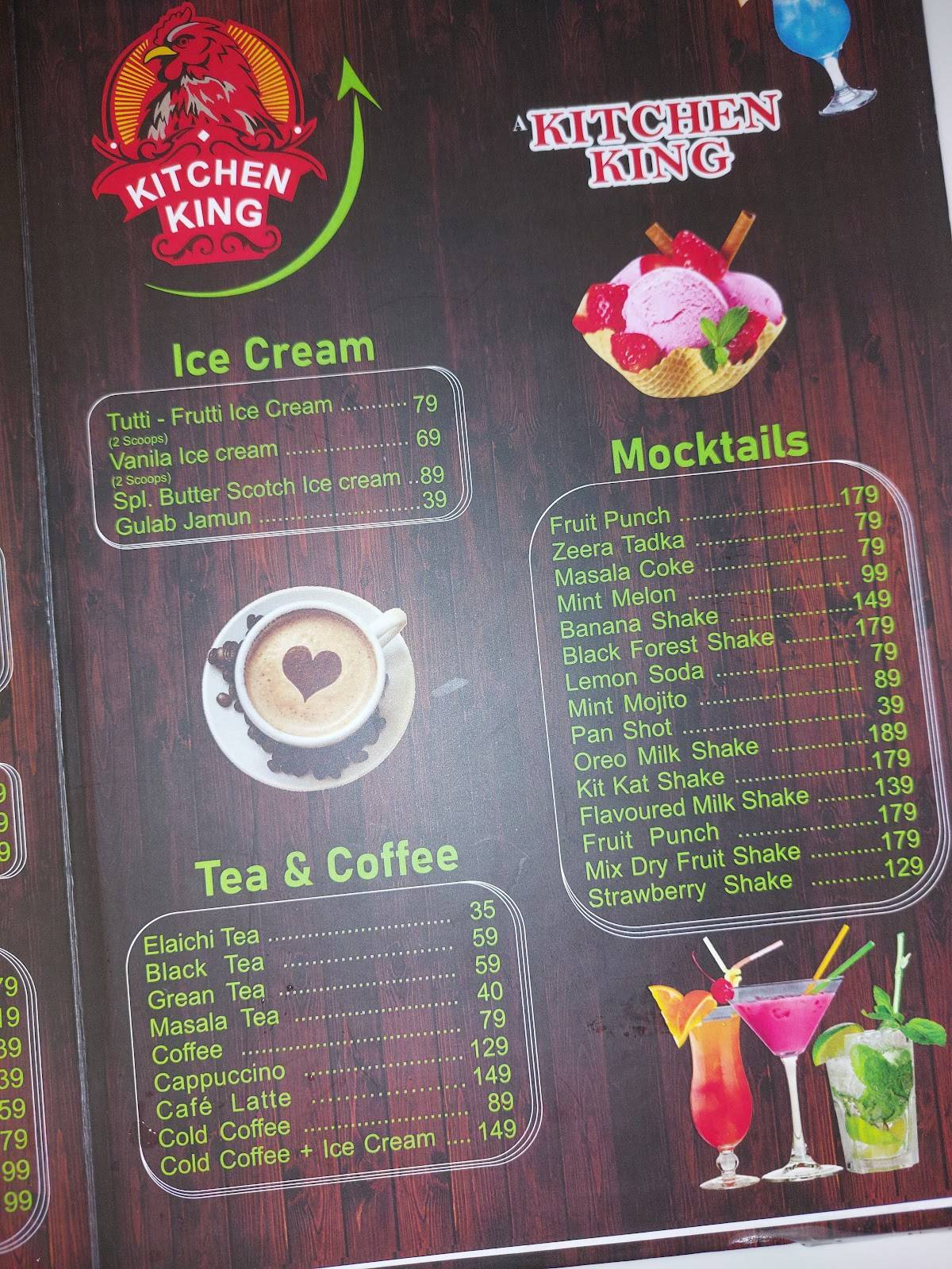 Menu at A Kitchen king, Dera Bassi