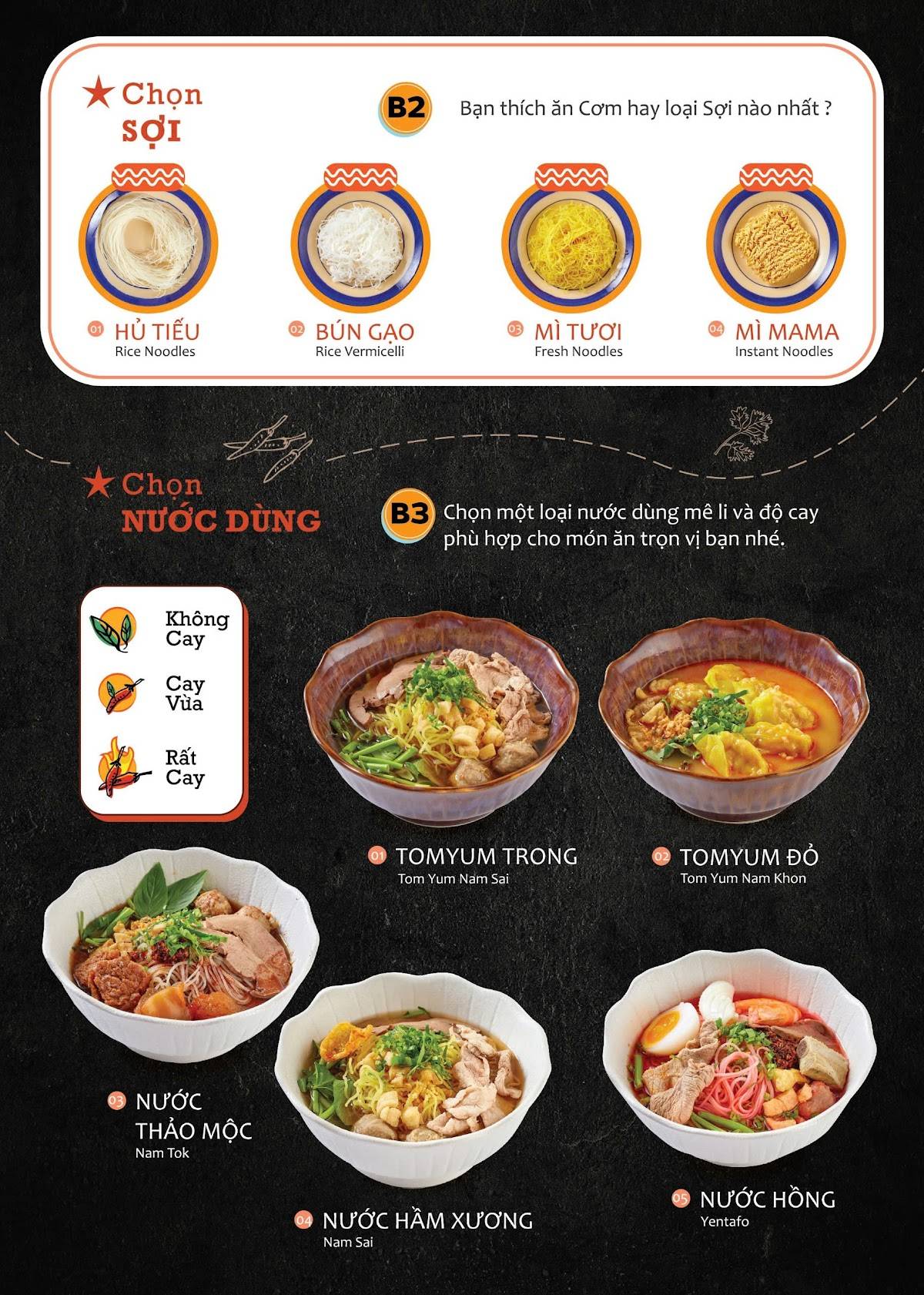 Menu at Aroy Thái restaurant, Ho Chi Minh City, 60/1 Lý Chính Thắng