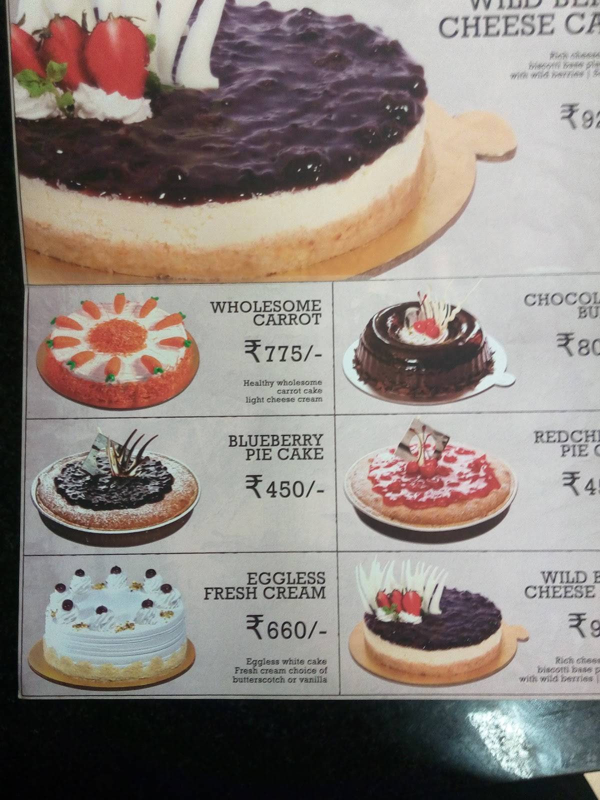 Menu at Bread Factory by Azad at Kowdiar, Thiruvananthapuram, GXF5+66C