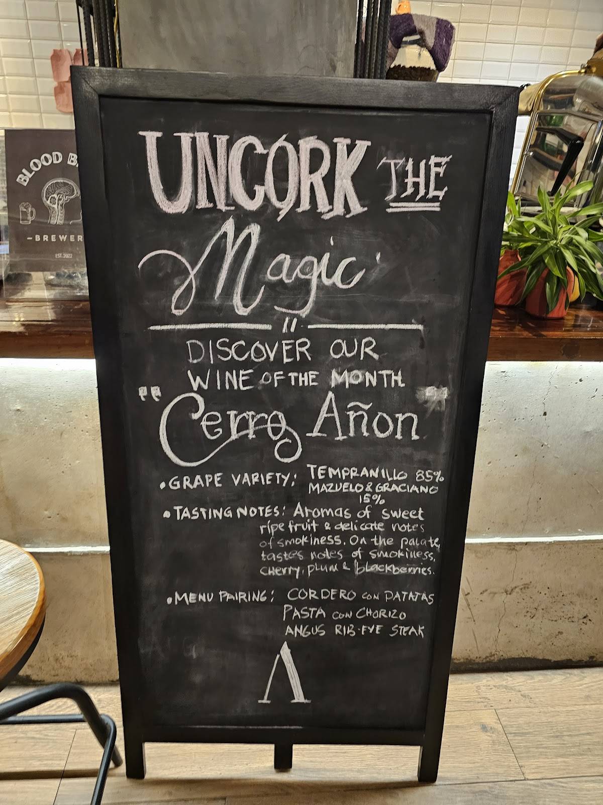 Menu at Azucarera restaurant, Bacolod