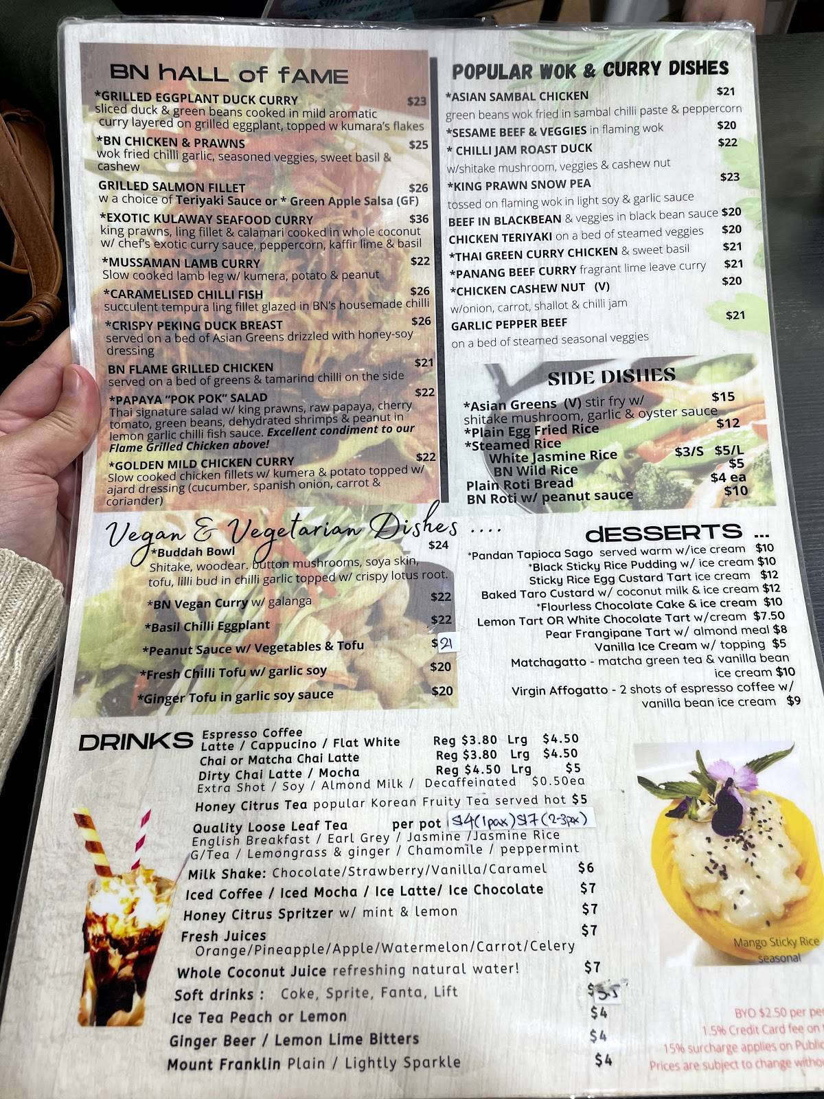 Menu at Basil Nut Cafe & Restaurant Katoomba, Katoomba