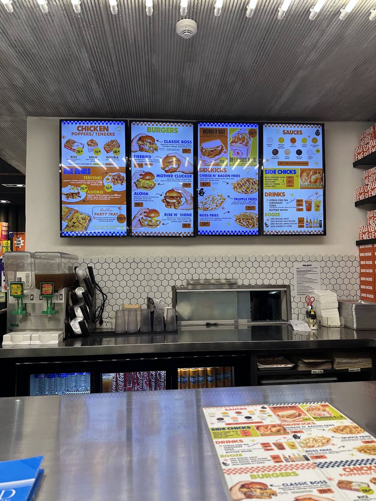 Menu at Bird Boss restaurant, Mandaluyong