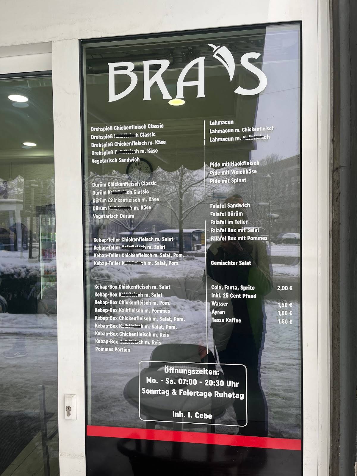 Speisekarte von Restaurant Bra's Döner, München