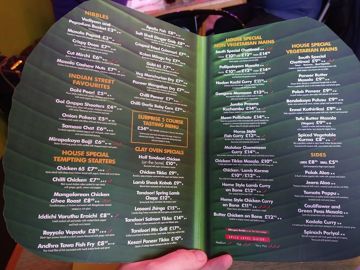 Menu at CHENNAI EXPRESS restaurant, Basingstoke