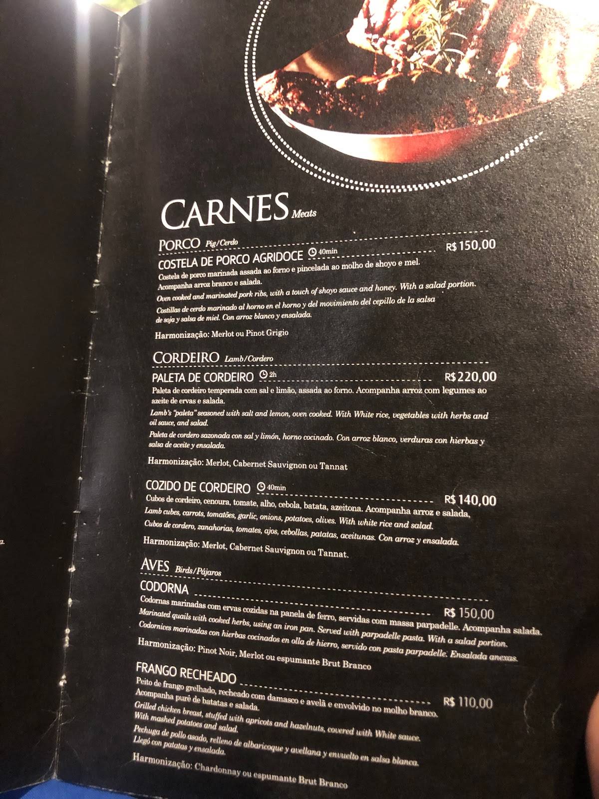 Menu em Caldeira Restaurante Bar, Bento Gonçalves