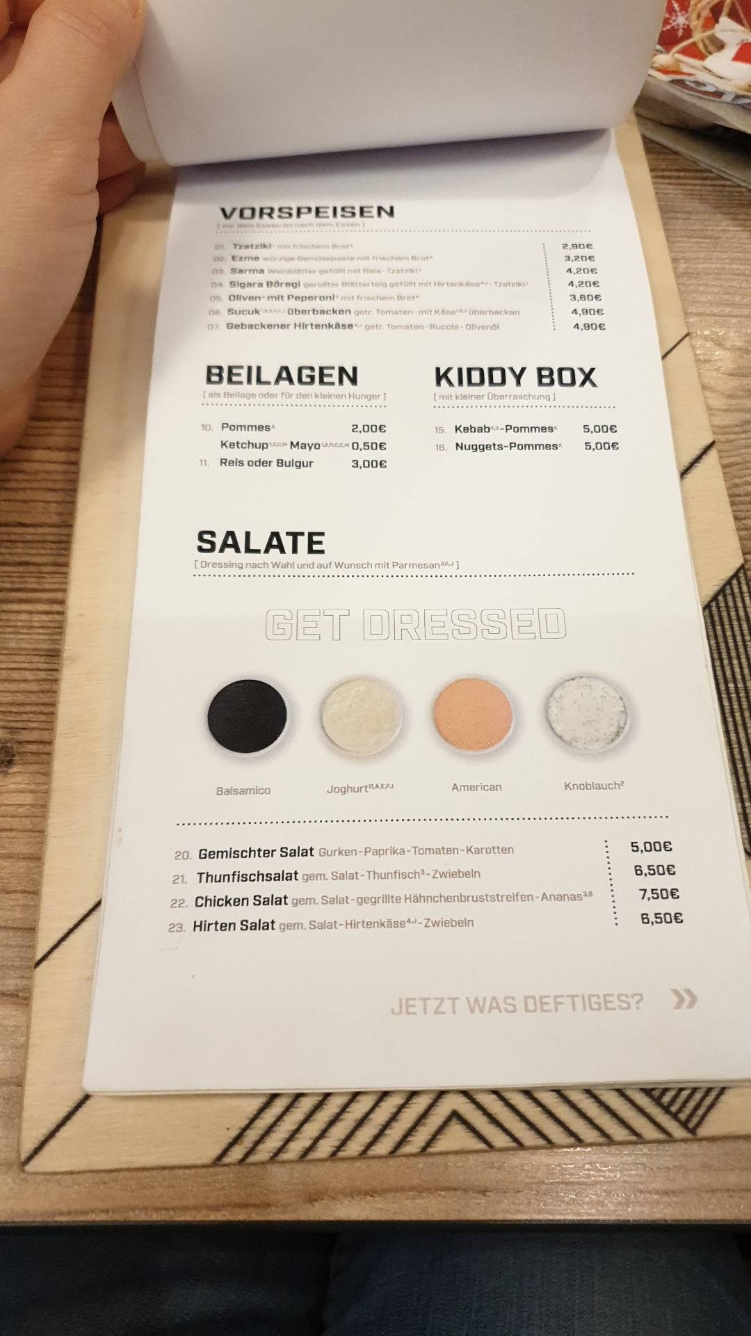 Cappadocia Kebab Haus Menu