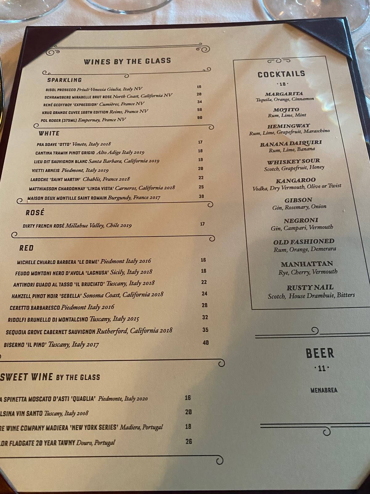 Menu em Carbone restaurante, Uberlândia