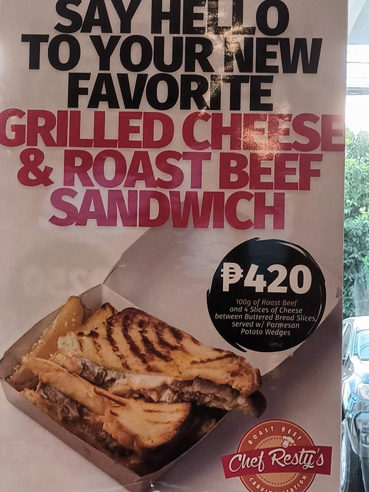 Carta del restaurante Chef Resty’s Roast Beef Carving Station, Parañaque