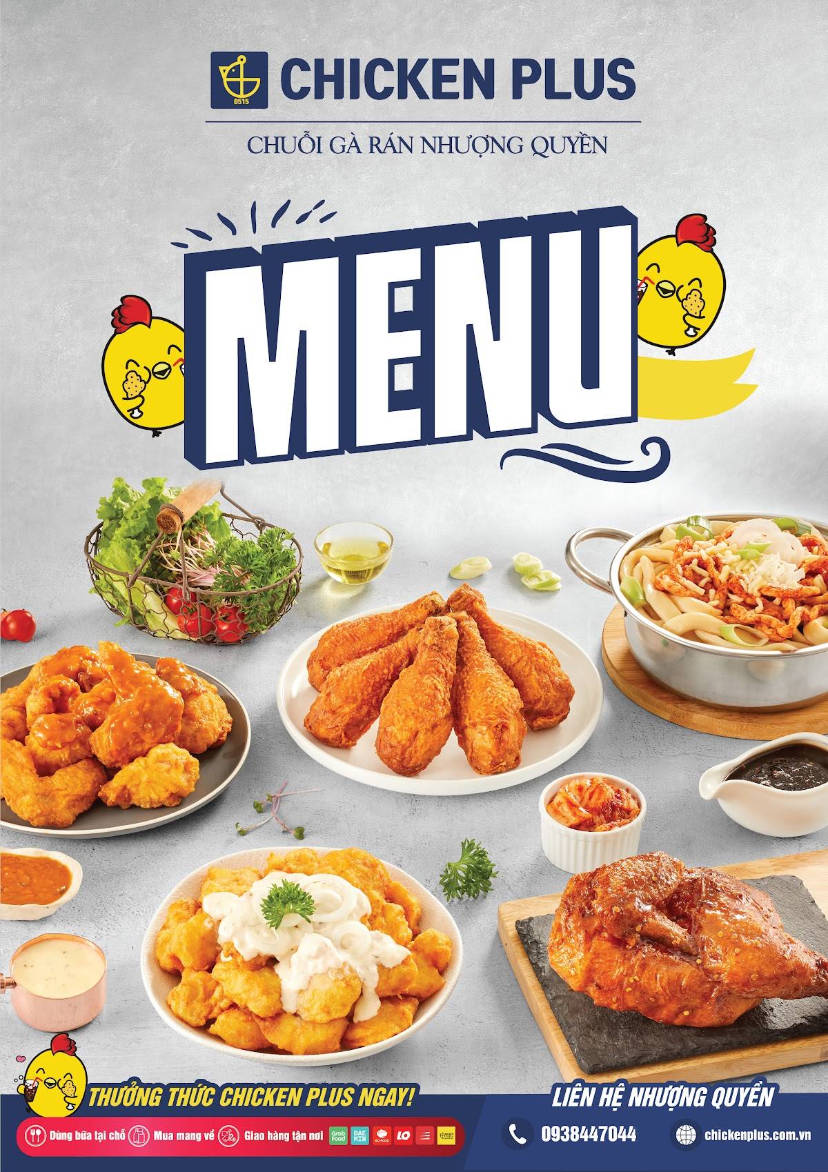 Menu at Chicken Plus 135 Bình Thới restaurant, Ho Chi Minh City